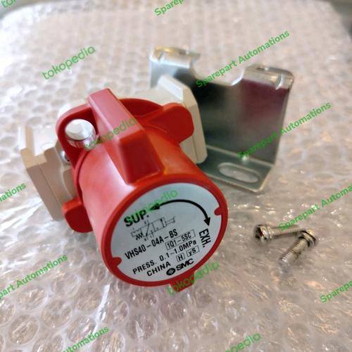 Jual SMC VHS40-04A-BS with Bracket Pressure relief 3 Port Series VHS40 ...