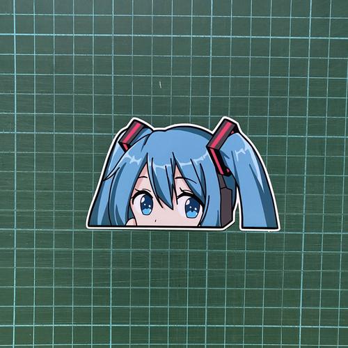 Promo Sticker Stiker Vinyl - Anime Peeker Hatsune Miku - Kecil - Kota ...