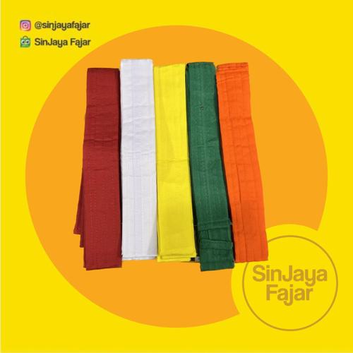 Jual Sabuk Silat Merah Putih Kuning Hijau Orange Seragam Sekolah FAJAR ...