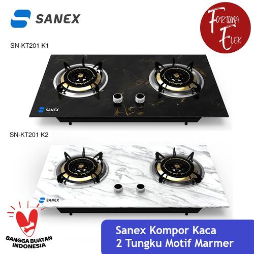 Jual SANEX Kompor Tanam & Meja Kaca 2 Tungku 2 In 1 Marble Series SN ...