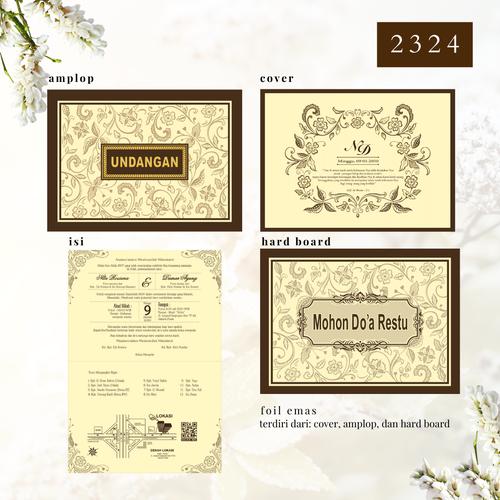 Jual Blangko Undangan Pernikahan ERA BARU / ERBA 2324 SET HARD COVER ...