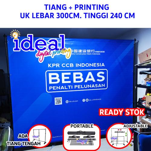 Jual Jumbo Banner Stand Display Set - Backwall / Background dengan ...