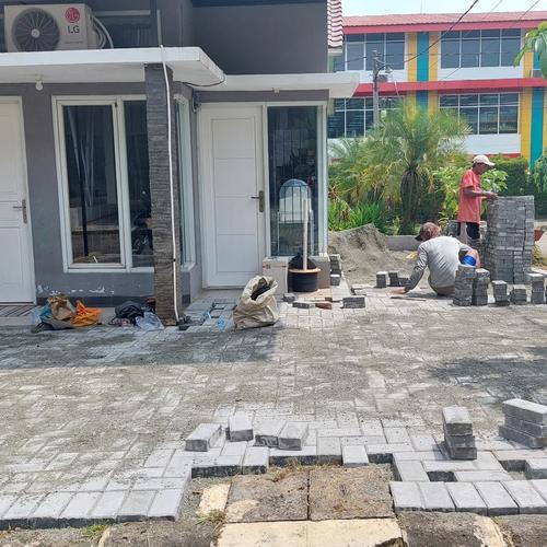 Jual PAVING BLOCK / CONBLOCK BATA 6cm PRESS MESIN - Terpasang - Kota ...