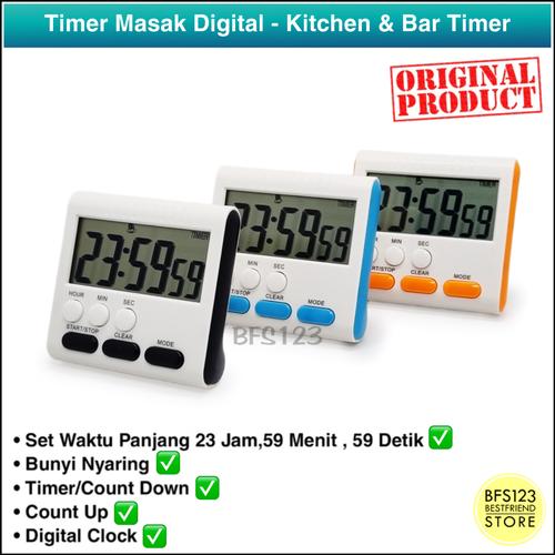 Jual Timer Masak Dapur Digital - Kitchen Timer Cooking - Hitam - Kab ...