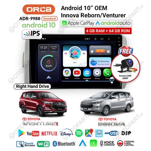 Jual Head Unit Android 10″ inch INNOVA Reborn 2016-2020 ORCA - ECO RHD ...