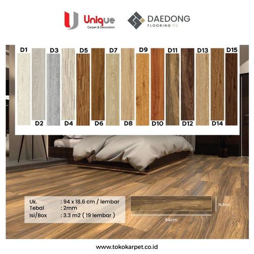 Jual Vinyl Plank Tebal 2mm / Vinyl Lantai Daedong Motif Kayu - D1 - Kab. Tangerang - Toko Karpet ...