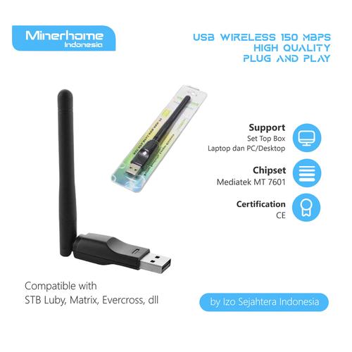 Jual USB Wifi MT7601 STB PC Laptop 150 Mbps Receiver Adapter Wireless ...