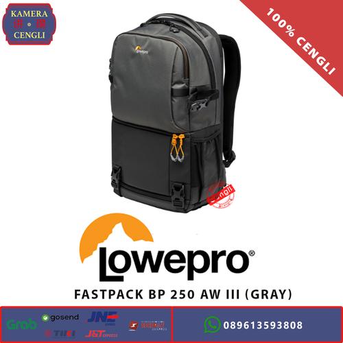 Jual Lowepro Fastpack BP 250 AW III (Black) ORIGINAL RESMI - GREY - Jakarta Pusat - KameraCengli ...
