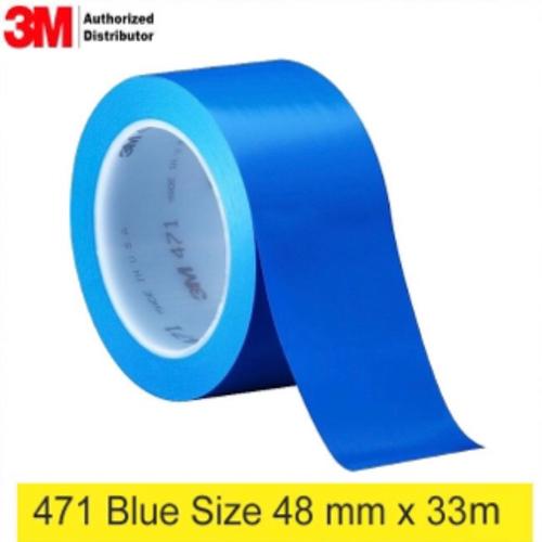 Jual 3M Vinyl Tape 471 Blue Floor Marking Tape . 2 in x 36 yrd ...