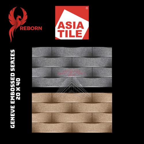 Jual Keramik Dinding ASIA tile - GENEVE series 20x40cm KW A - Brown ...