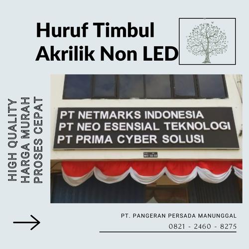 Jual Huruf Timbul Akrilik Non LED + Base Premium Letterbox Papan Nama ...