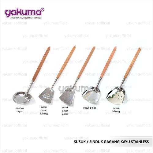 Jual SODET / SUSUK / SPATULA STAINLESS GAGANG KAYU - Sendok Sayur K ...