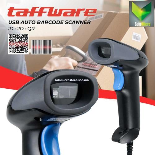 Jual Taffware USB Auto Barcode Scan Kasir Scanner 1D 2D QR - Kota ...