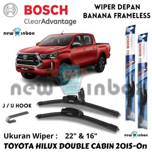 Jual Wiper Toyota HILUX DOUBLE CABIN 2015-On BOSCH Clear ADVANTAGE 22&16 - Jakarta Barat - NEW ...