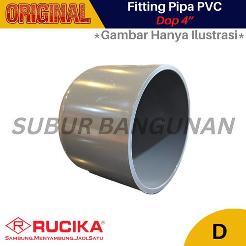 Jual Cap PVC D 4 Inch Dop Pipa PVC D 4" Rucika Penutup Pipa - Kota ...
