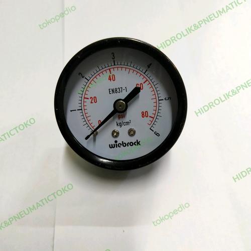 Jual PRESSURE GAUGE WIEBROCK 2" / MANOMETER 6 BAR (kg/cm2) 1/4 inch NPT ...