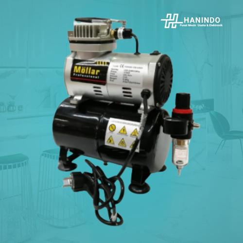 Jual Mini Air Compressor Silent MOLLAR 1/5HP 3Liter Kompresor Airbrush ...