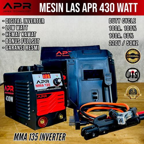 Jual Mesin las APR JAPAN 430WAT MMA135 INVERTER digital - LAS 160A DB ...