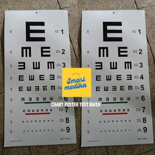 Jual CHART TEST MATA / SENELLEN CHART / ALAT TEST MATA - Jakarta Timur ...