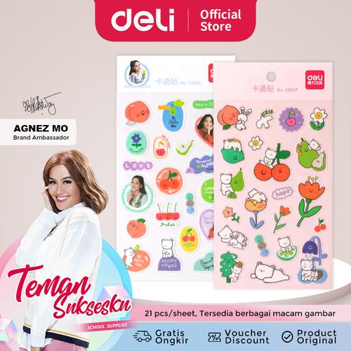 Promo Deli Cartoon Sticker / Stiker Kartun Bisa Ditempel Dimana Saja ...