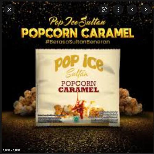 Jual Pop Ice Sultan Popcorn Caramel / Italian Cioccolato Sachet 25gr ...