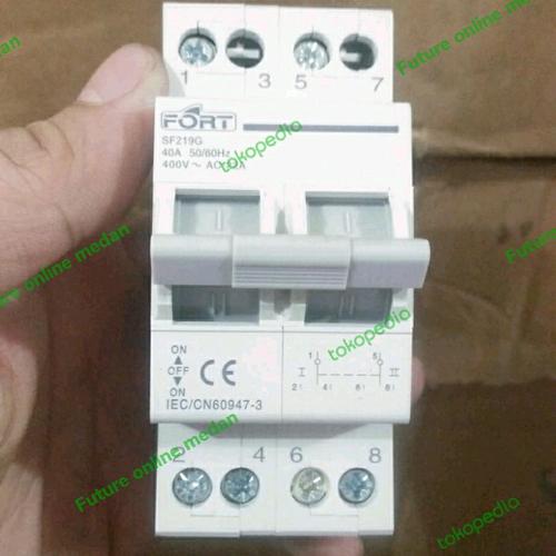 Jual Cos model mcb 2p fort 63A 40A GZ ohm saklar change over switch SF ...
