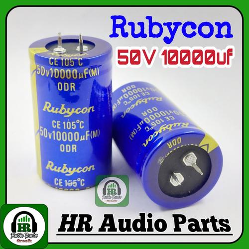 Jual Elco 10000uf 50V RUBYCON Kapasitor rubycon for Audio Amplifier ...