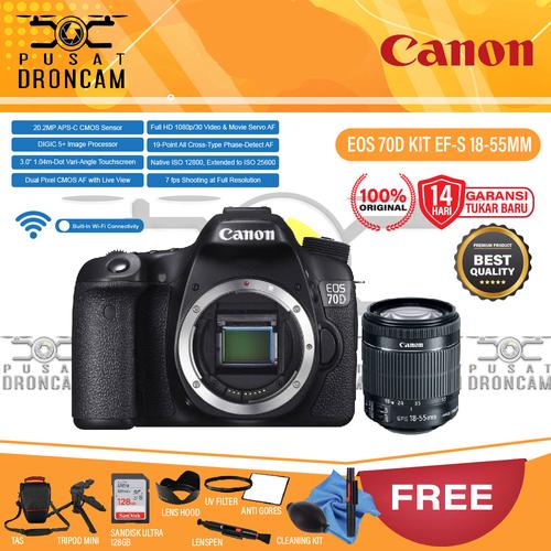 Promo CANON EOS 70D KIT EF-S 18-55MM IS STM CAMERA DSLR BUILT IN WIFI ...