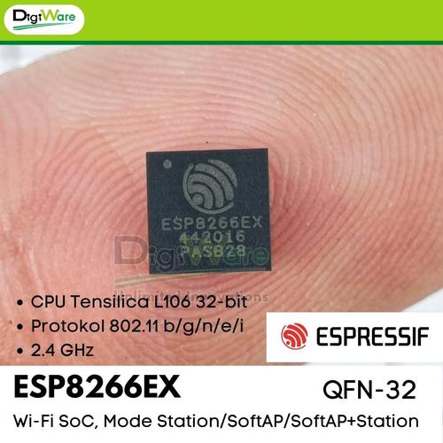 Jual ESP8266EX ESP8266 Chip WiFi 802.11 b/g/n/e/i SMD QFN 32 Pin - Kota ...