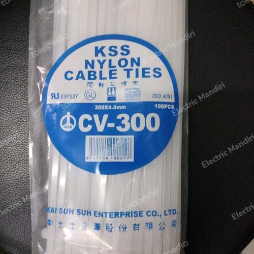 Jual KSS NYLON CABLE TIES CV-300/ 30CM X 4,8MM - Putih - Jakarta Pusat - ELEKTRIK MANDIRI ...