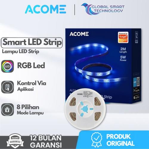 Jual ACOME AL03C Smart Lamp LED Strip Wifi RGB Lampu Hias Kamar App ...