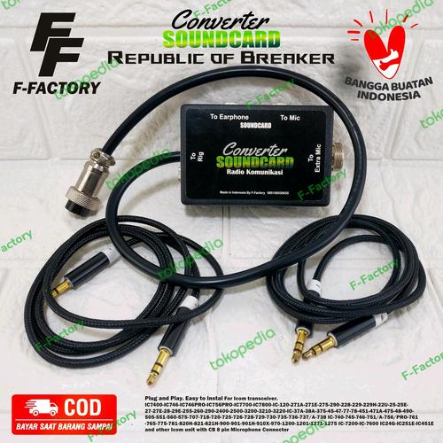 Jual Micom / Converter Soundcard / Mixer Radio Rig Icom Connector CB 8 ...