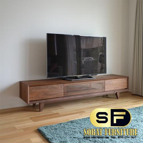 Jual Meja Tv Kayu Jati - Bufet Tv Minimalis Model Scandinavian Slim ...