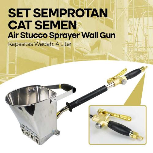 Jual Alat Acian Semen Plaster Tembok Set Semprotan Cat Semen Air Stucco ...