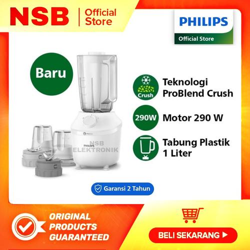 Jual Philips Blender Plastik 1L liter HR2042/30 Series 3000 [ Putih ...