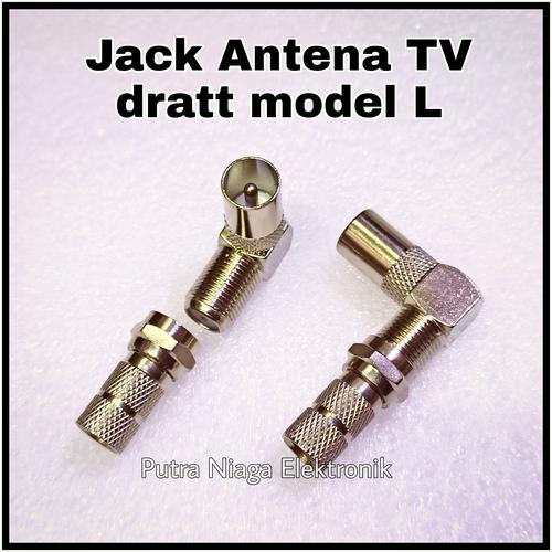 Jual Jack Antena TV Dratt Model L / siku / bengkok Tanpa Solder - Kota ...
