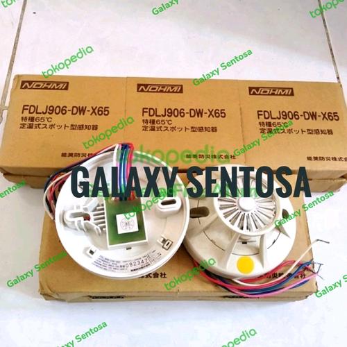 Jual Fixed Temperature Heat Detector Merk NOHMI Tipe FDLJ906-DW-X65 ...