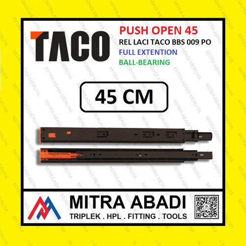 Jual Rel Laci Push Open TACO 45mm - 45cm Rel Laci Dobel Full Extension ...