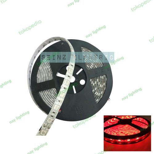 Jual Led Strip 5050 IP44 outdoor warmwhite putih biru hijau merah ...