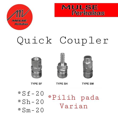 Jual Quick Coupler/ sambungan selang angin SF SH SM 20 - SH-20 - Kota ...