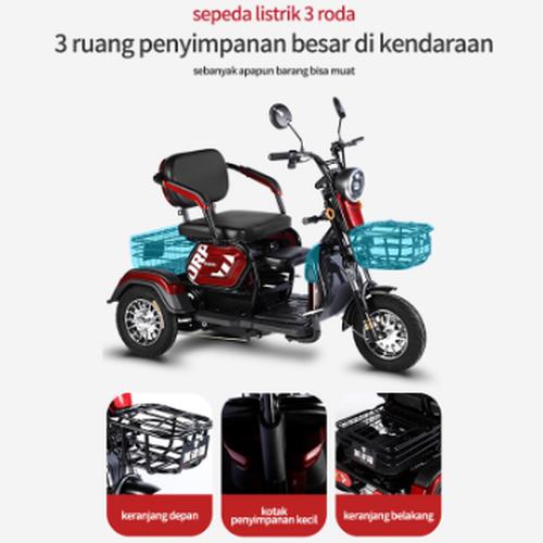 Jual Sepeda Motor Roda Tiga Elektrik Tricycle Skuter Scoter Dewasa ...