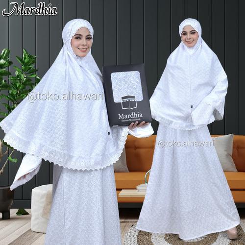 Jual Gamis Ihram wanita lengkap gamis katun paris perlengkapan haji ...