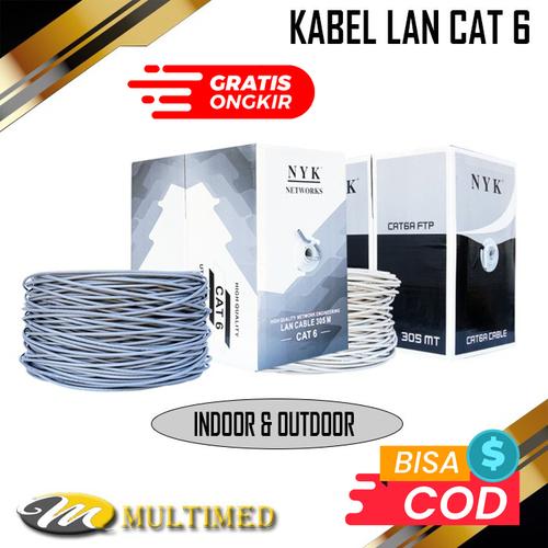 Jual Kabel LAN Internet UTP / FTP CAT6 / CAT 6 UTP / FTP 1 Roll 305 ...