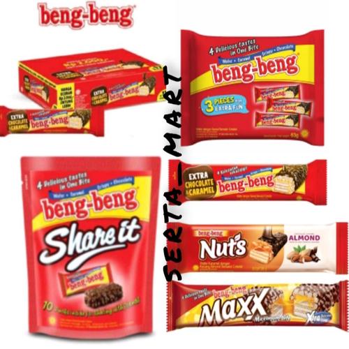 Jual Beng Beng Wafer Rice Crispy Chocolate - Beng Maxx / Nuts / Share ...
