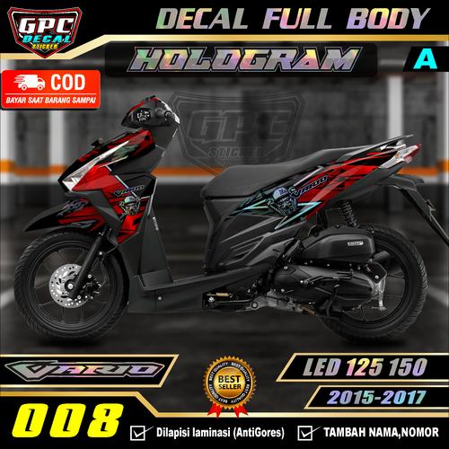 Jual Decal Sticker Hologram Vario led 125 150 Desain Skull GPC 008 ...
