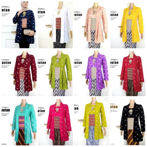 Jual PREMIUM Kebaya Kutubaru Jumputan Ori Batik Jumputan Solo Wanita ...
