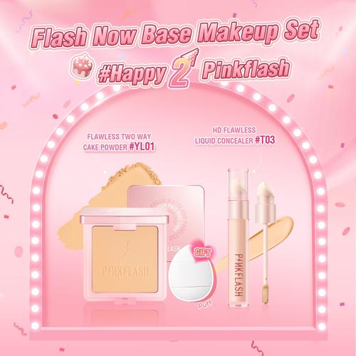 Promo PINKFLASH Makeup Set For Base Makeup Flawless Skin Special ...