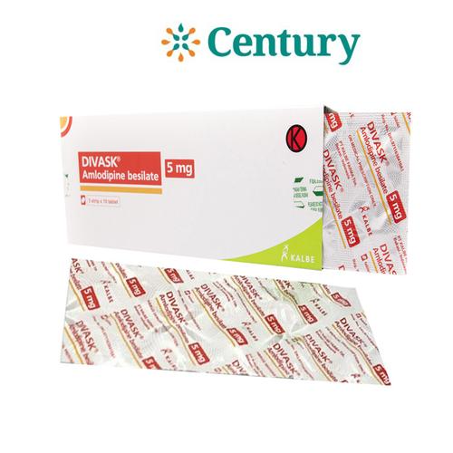 Jual DIVASK 5 MG 1 STRIP ISI 10 TABLET / AMLODIPINE 5 MG /HIPERTENSI ...