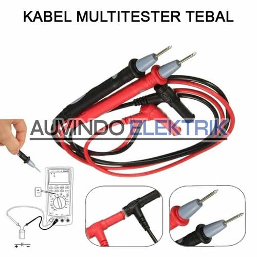 Jual KABEL MULTITESTER TEBAL AVOMETER PROBE CABLE 1000V 20A DIGITAL ...