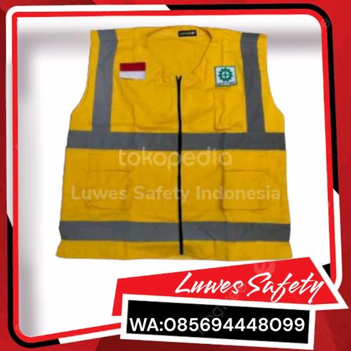 Jual Rompi Safety / Rompi Bahan Drill / Rompi k3 warna kuning - Jakarta ...